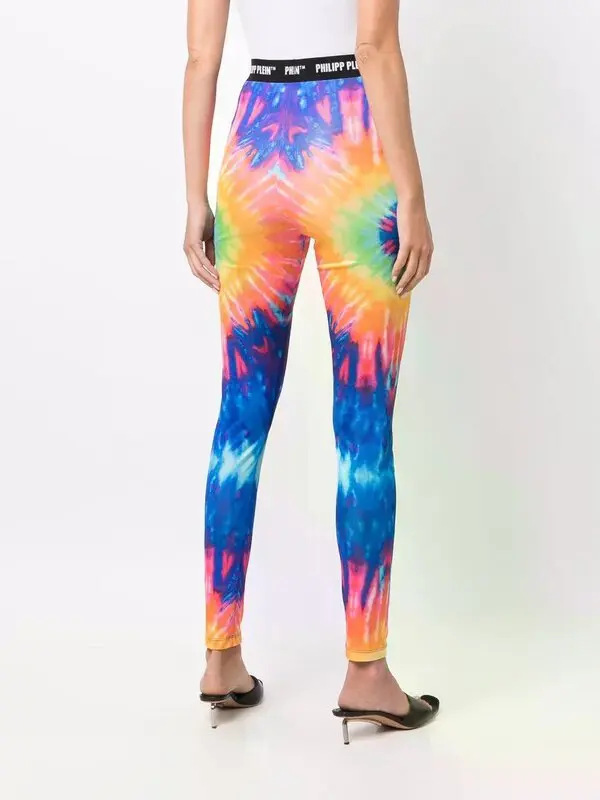 Philipp Plein Tie-dye Print Leggings