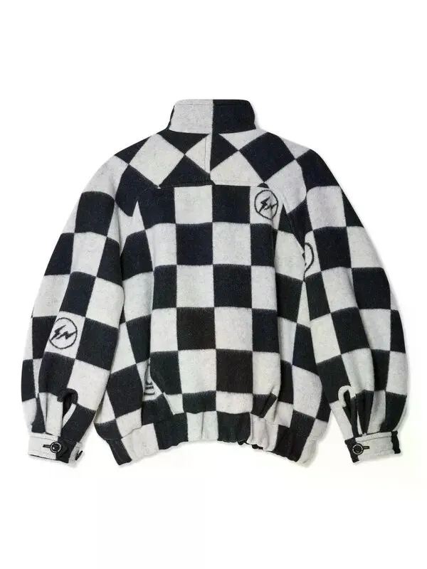 Undercover Checkerboard-print Blouson Jacket