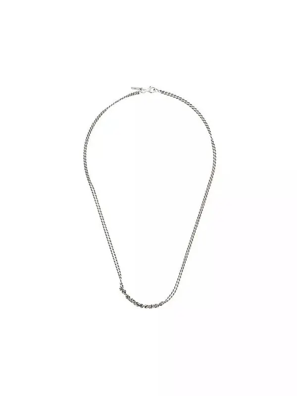 Emanuele Bicocchi Sterling Crochet Chain Necklace - Silver