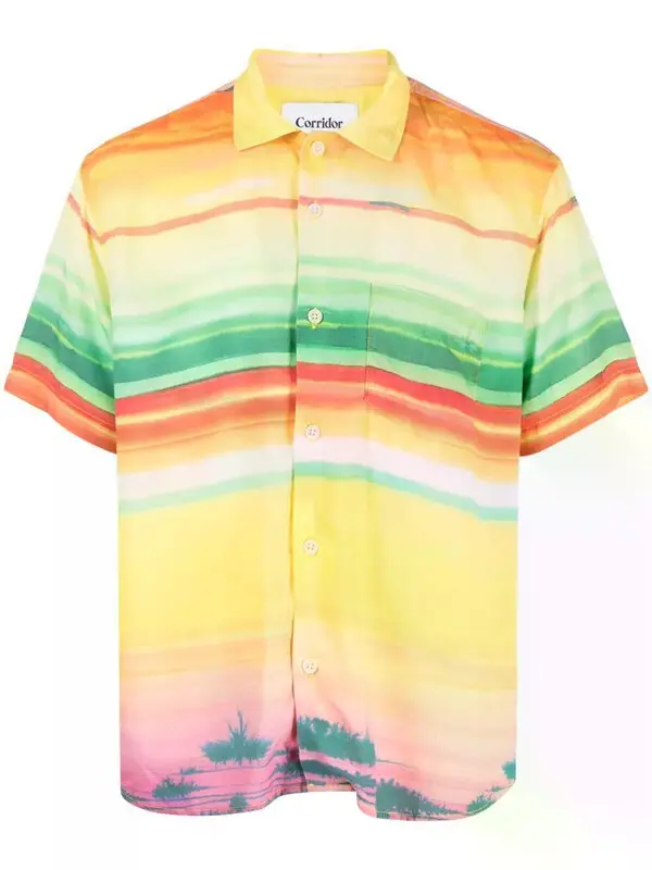 CORRIDOR Todos Santos Striped Shirt