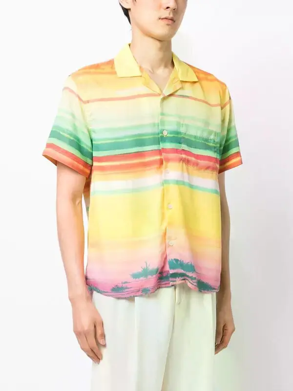 CORRIDOR Todos Santos Striped Shirt