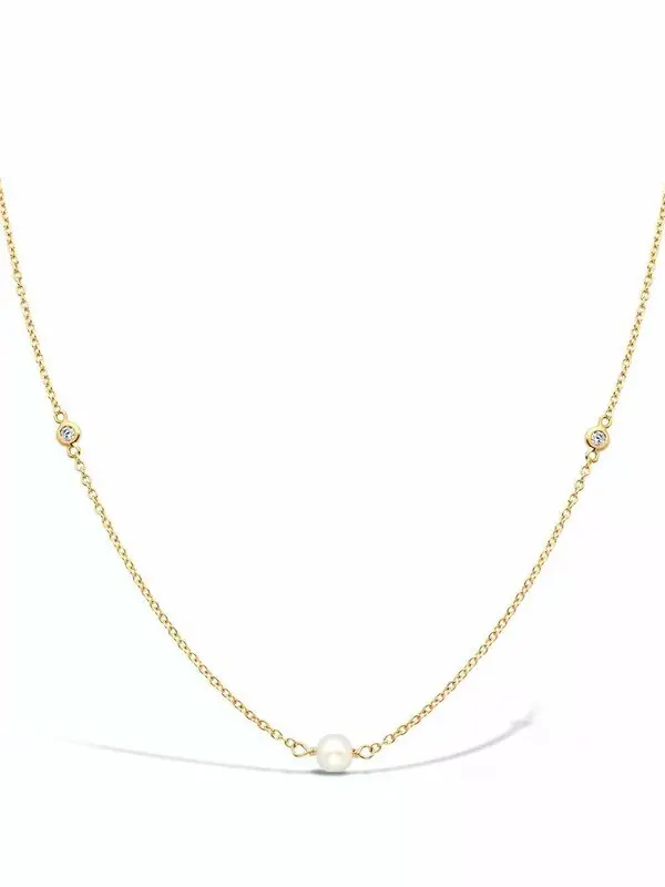 PRAGNELL 18kt Yellow Sundance Pearl And Diamond Necklace - Gold