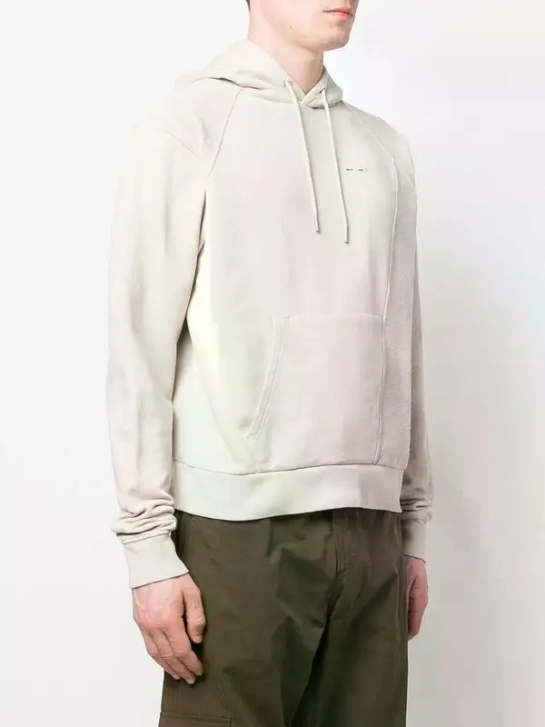 HELIOT EMIL Panelled Organic Cotton Hoodie