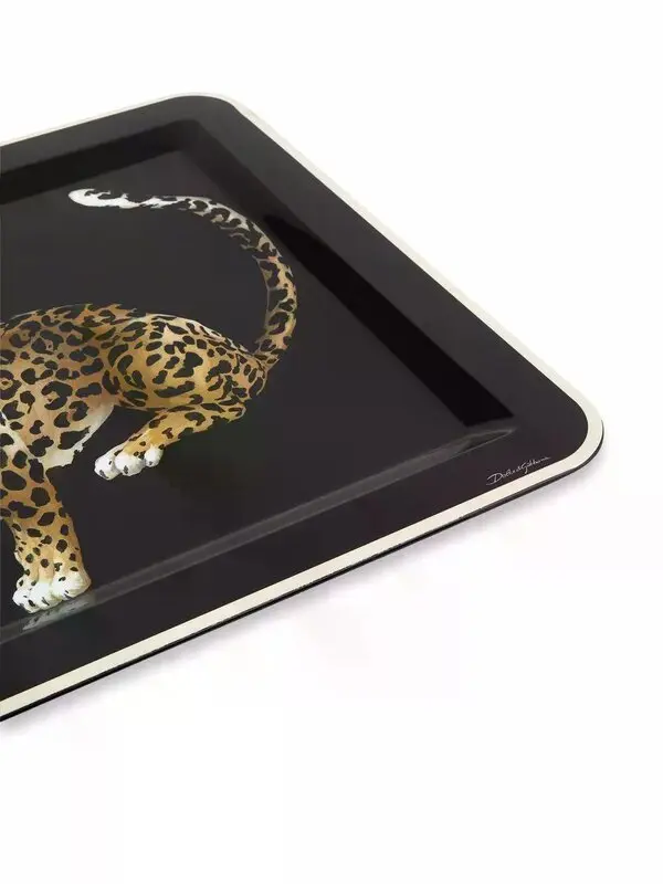 Dolce & Gabbana Large Leopard-print Tray