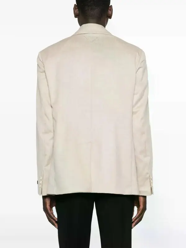 Prada Triangle-logo Cashmere Blazer