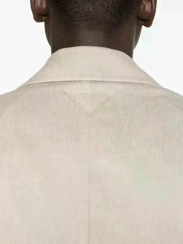Prada Triangle-logo Cashmere Blazer