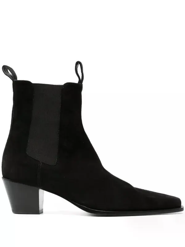 TOTEME The City Cowboy Boots - Black