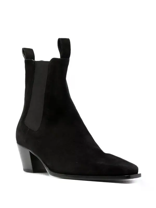 TOTEME The City Cowboy Boots - Black