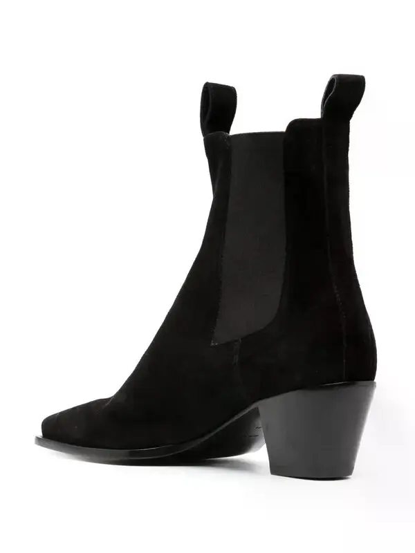 TOTEME The City Cowboy Boots - Black
