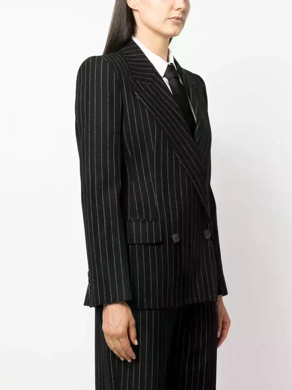 Alexander McQueen Striped Double-breasted Blazer