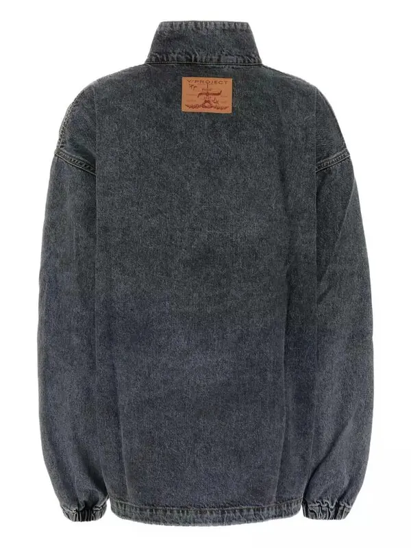 Y/project Denim Funnel Neck Jacket