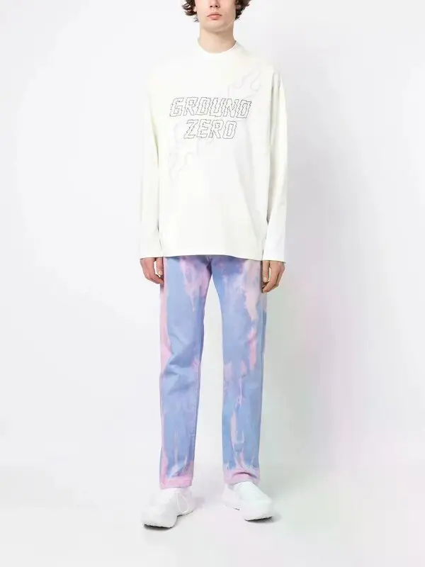 GROUND ZERO Graphic-print Long-sleeved T-shirt