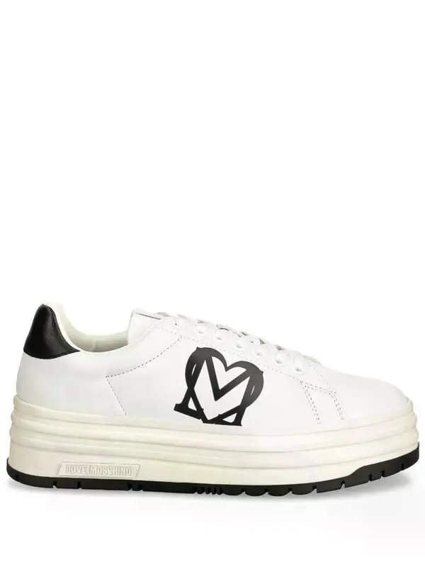Moschino Calf Leather Platform Trainers