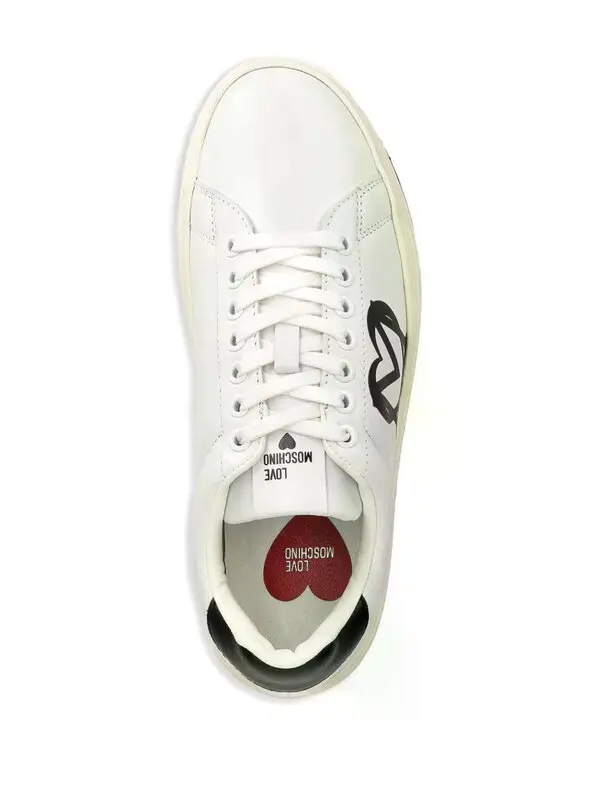 Moschino Calf Leather Platform Trainers