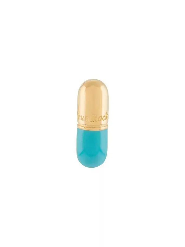 TRUE ROCKS Pill Stud Earring - Gold