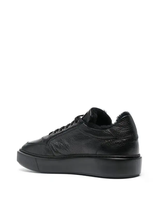 Casadei Cervo Leather Sneakers - Black