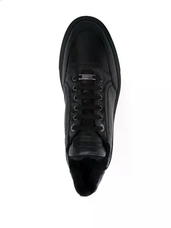 Casadei Cervo Leather Sneakers - Black