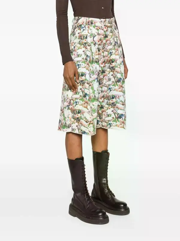 BLESS Printed Pleated Shorts