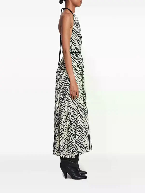 Proenza Schouler Halterneck Pleated Midi Dress