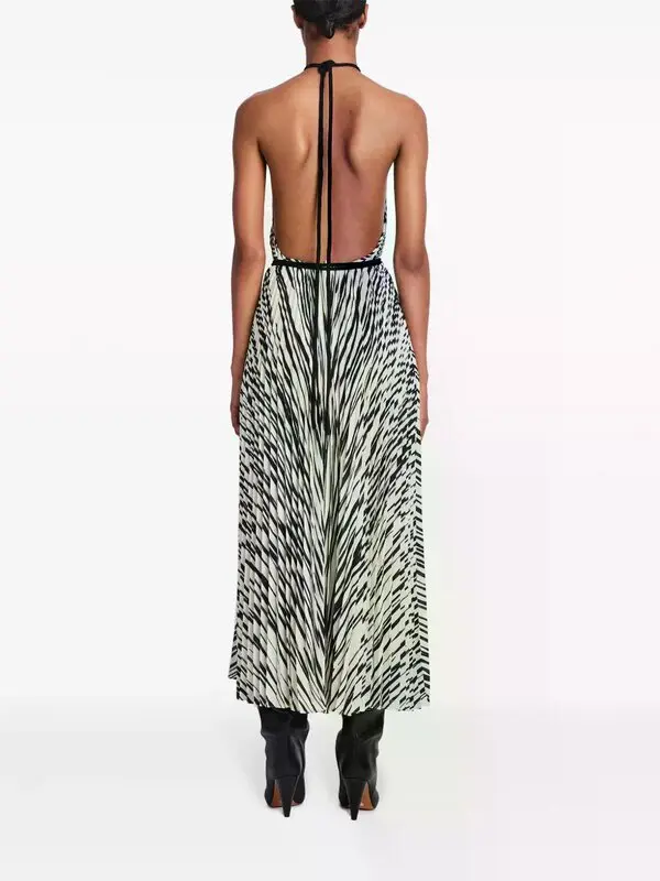Proenza Schouler Halterneck Pleated Midi Dress