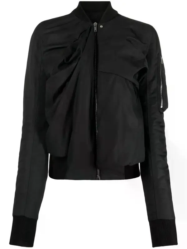 Rick Owens Ripple Draped Bomber Jacket
