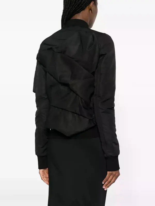 Rick Owens Ripple Draped Bomber Jacket