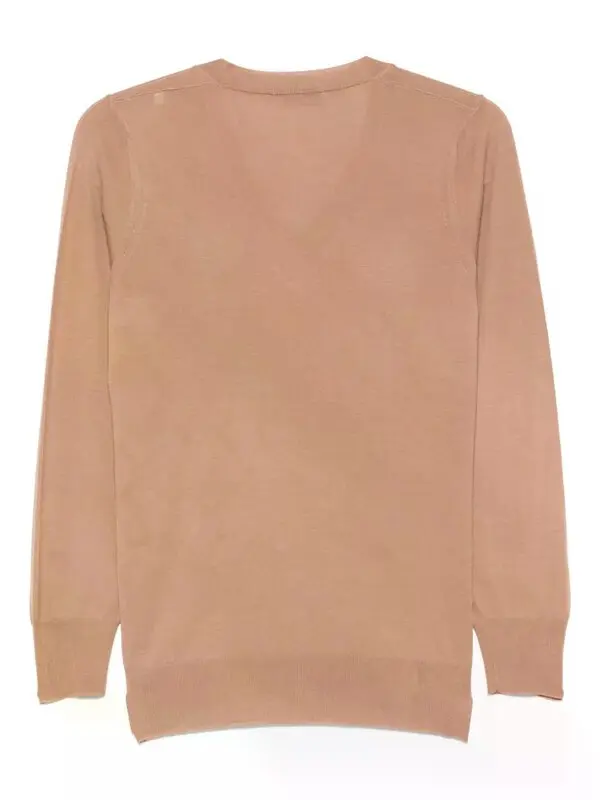 LE TRICOT PERUGIA Fine Knit V-neck Sweater
