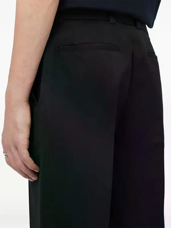 JIL SANDER Belted Cropped Straight Leg Trousers
