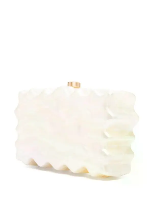Cult Gaia Paloma Wavy Clutch - Neutrals