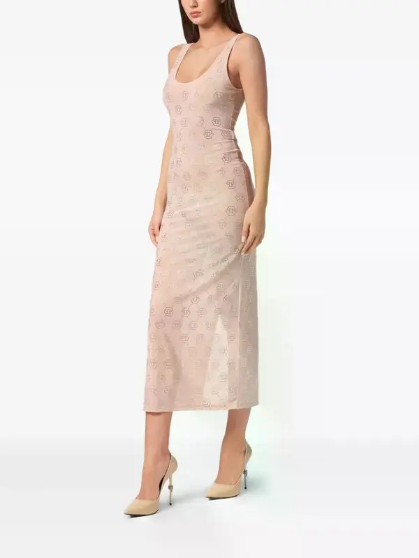 Philipp Plein Monogram Midi Dress