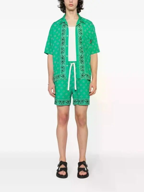 Palm Angels Paisley-print Poplin Shirt