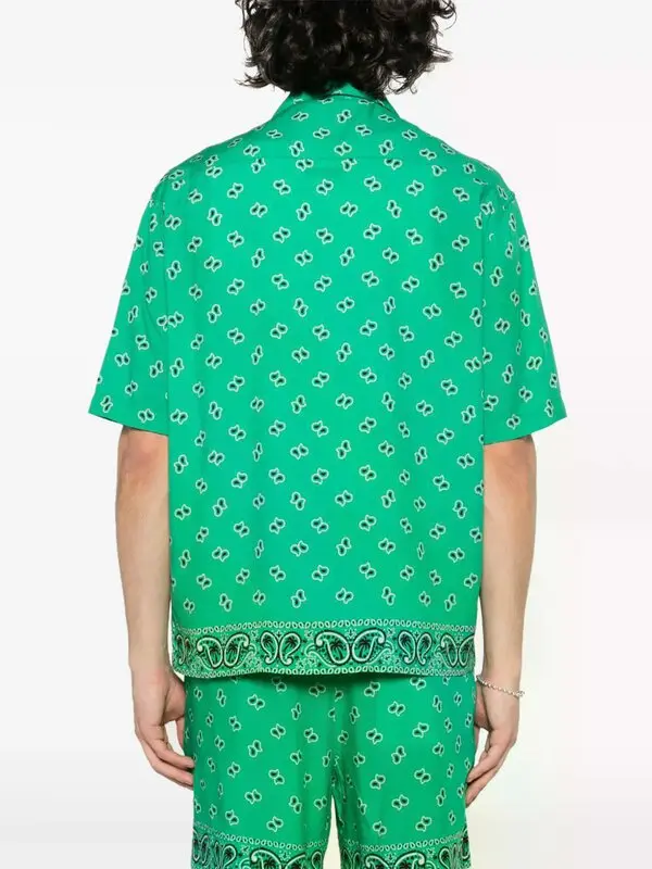 Palm Angels Paisley-print Poplin Shirt