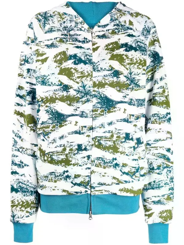 BILLIONAIRE BOYS CLUB Abstract Print Hooded Sweatshirt
