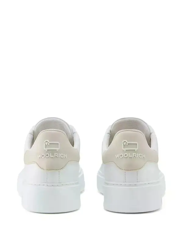 Woolrich Calf Leather Court Sneakers