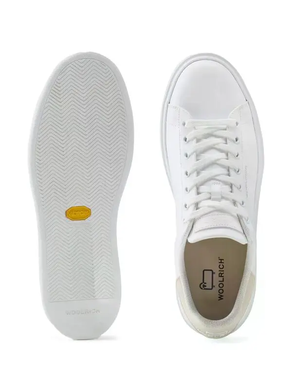 Woolrich Calf Leather Court Sneakers