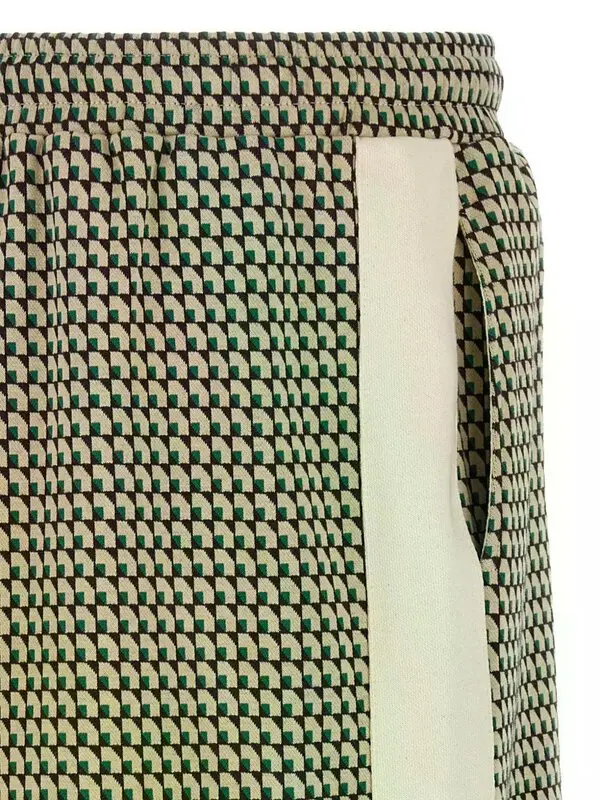 WALES BONNER Geometric Print Elasticated Waist Shorts