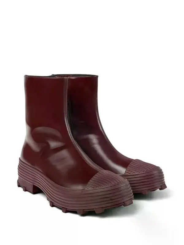 Camper Traktori Ankle Boots - Red