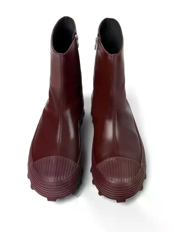 Camper Traktori Ankle Boots - Red