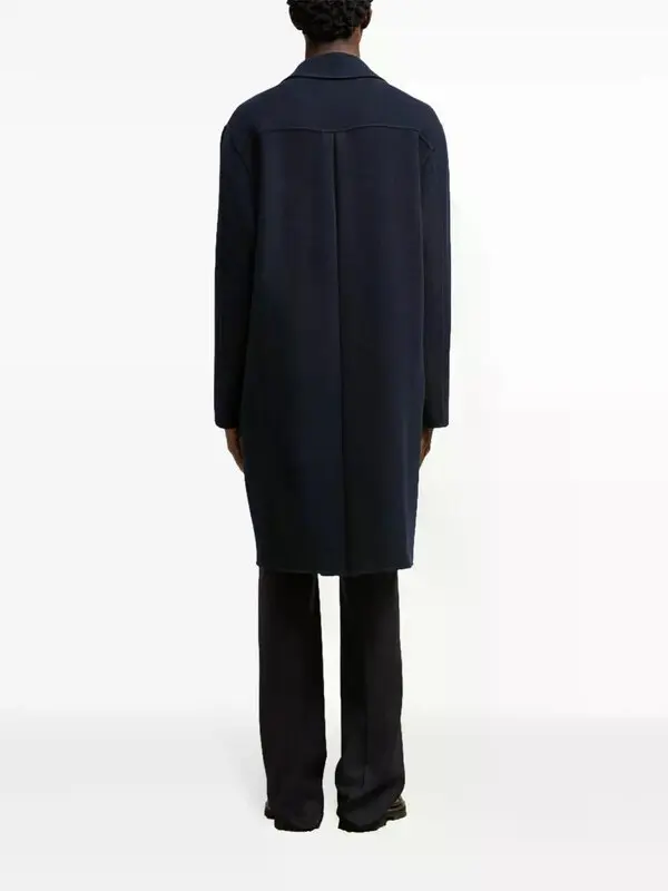 AMI Paris Single-breasted Felted Coat