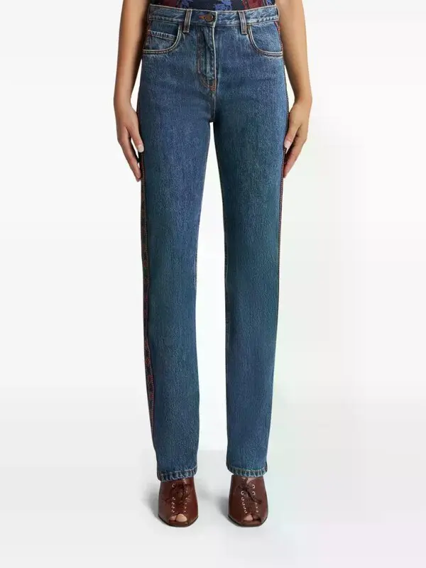 Etro Side-appliqué Jeans