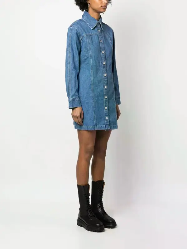 LEVI'S Long-sleeve Button-up Mini Dress