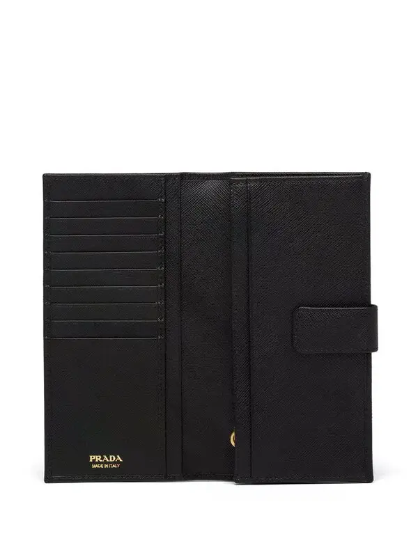Prada Large Logo Plaque Wallet