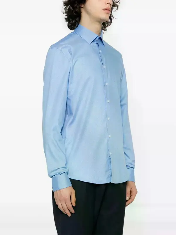 Calvin Klein Dot-print Cotton Shirt