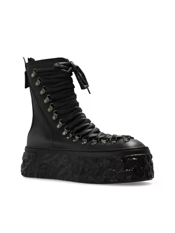 Agl Leather Lace-up Boots