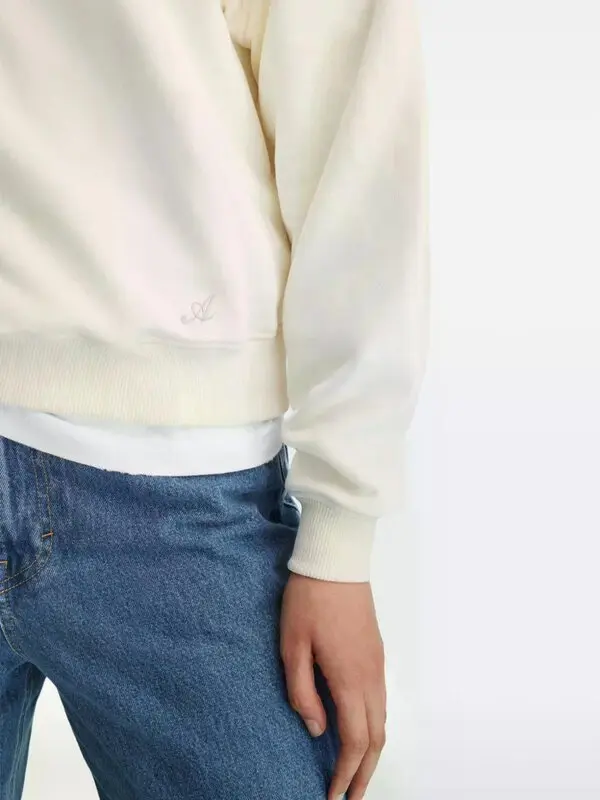 Axel Arigato Cruz Sweatshirt In Off-white Organic Cotton - Neutrals
