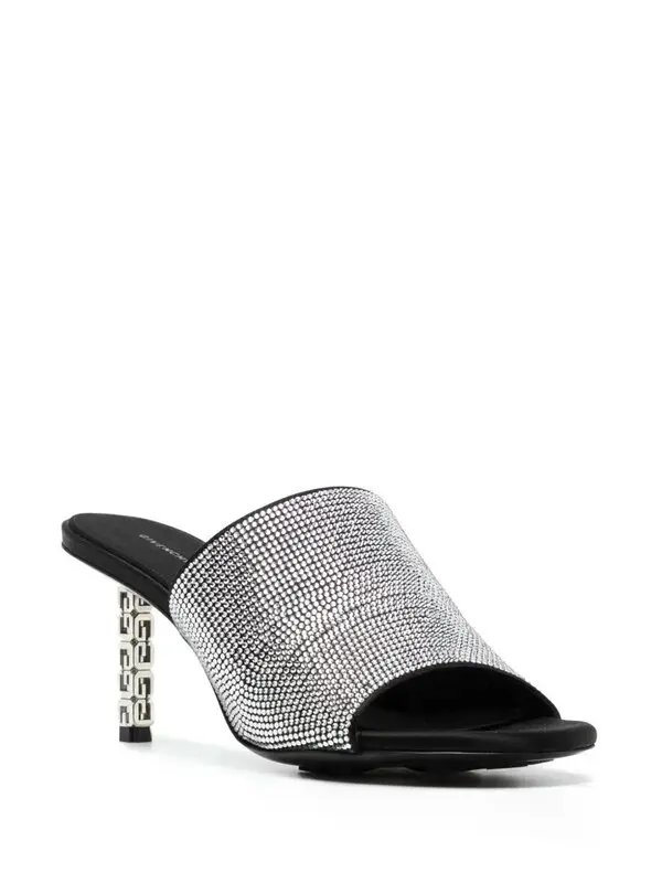 Givenchy 70mm G Cube Sandals - Silver