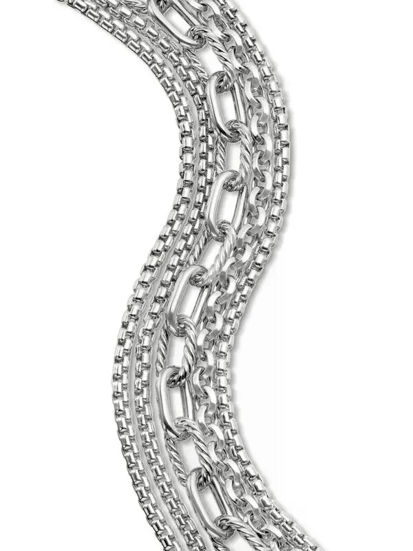 David Yurman Sterling Multi-row Chain Bracelet