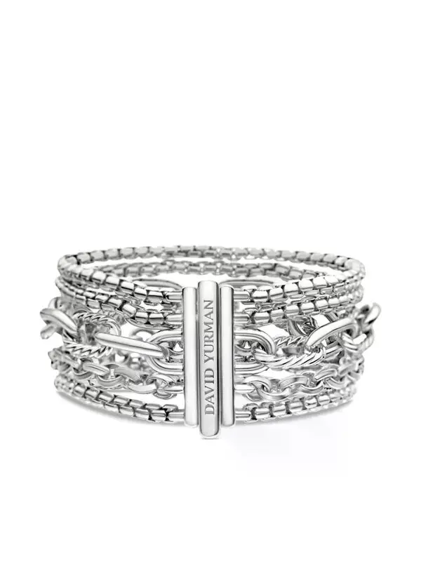 David Yurman Sterling Multi-row Chain Bracelet