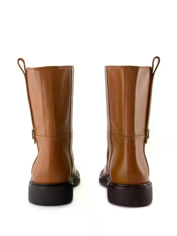 TOD'S Leather Ankle Boots - Brown