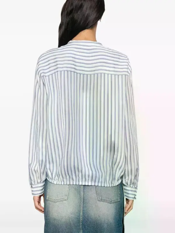 Dorothee Schumacher Striped Shirt With Ruffle Detail